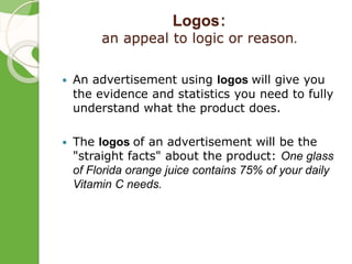 PersuasiveTechniques in Advertinsing.ppt | Advertising Industry ...