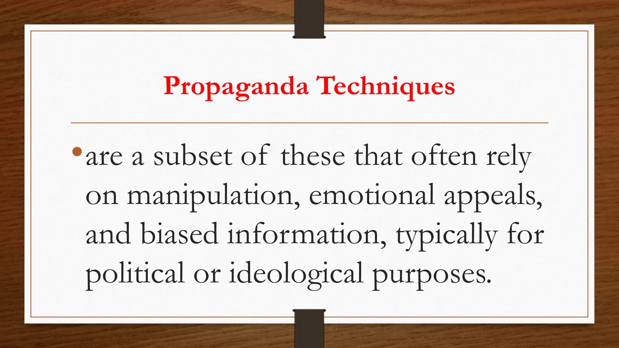 Persuasive Techniques vs propaganda techniques.pptx
