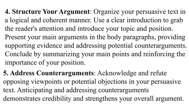Persuasive writing for IGCSE preparation | PPTX