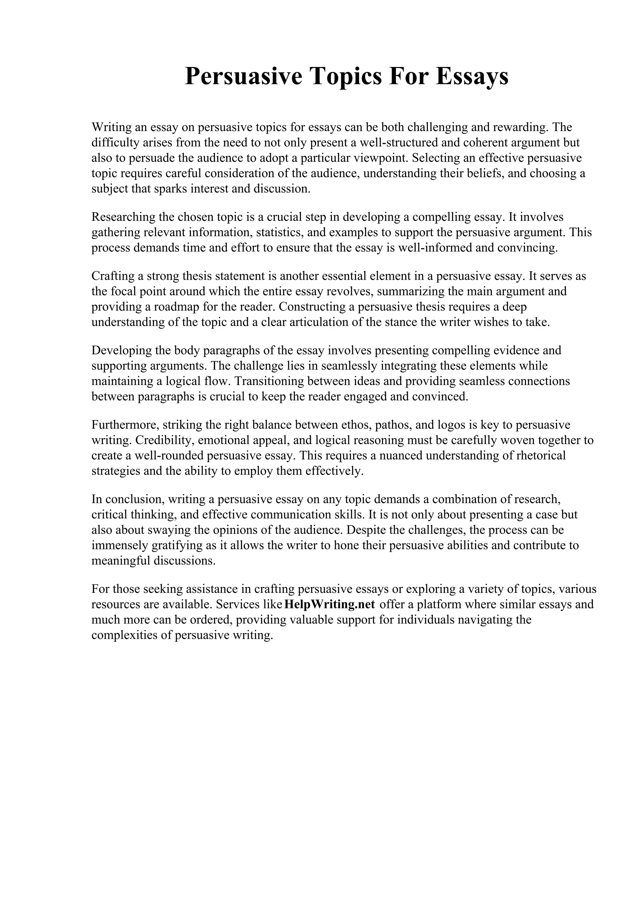 Persuasive Topics For Essays.pdf