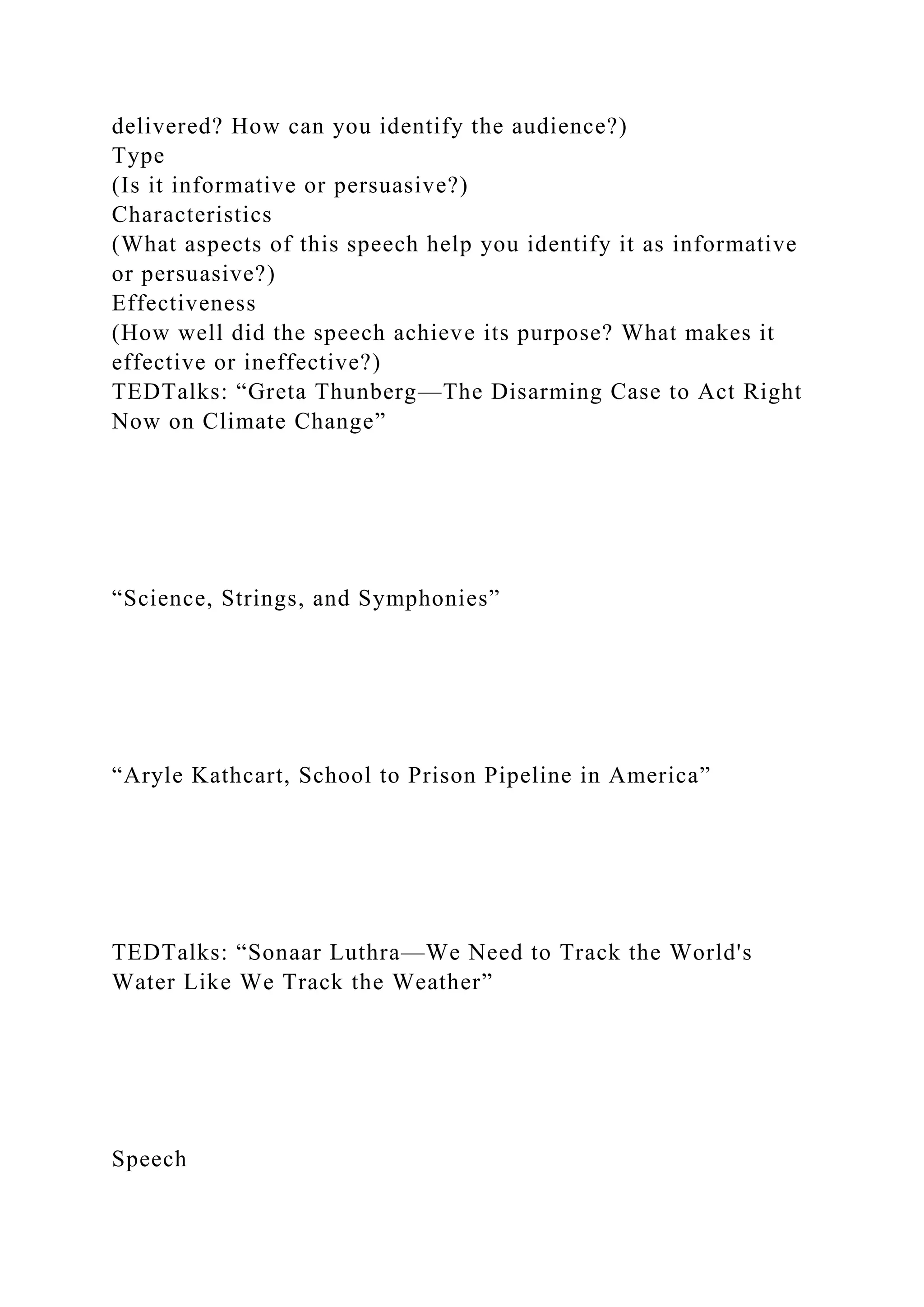 Persuasive vs Informative Speeches Worksheet Reference .docx