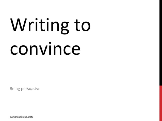 Persuasive writing | PPT