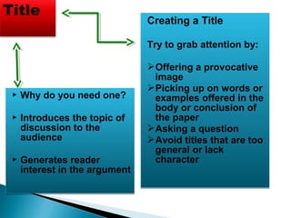 Scaffolding Persuasive Writing | PPT
