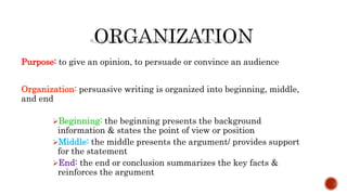 Intro. to Persuasive Writing | PPTX