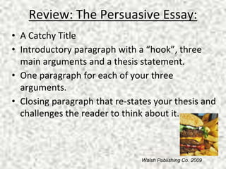 -Persuasive Writing for academic writing | PPTX
