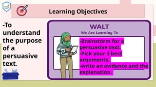 persuasive writing for educational purposes | PPTX