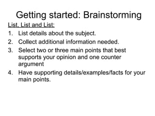 Persuasive writing 2011 1 | PPT