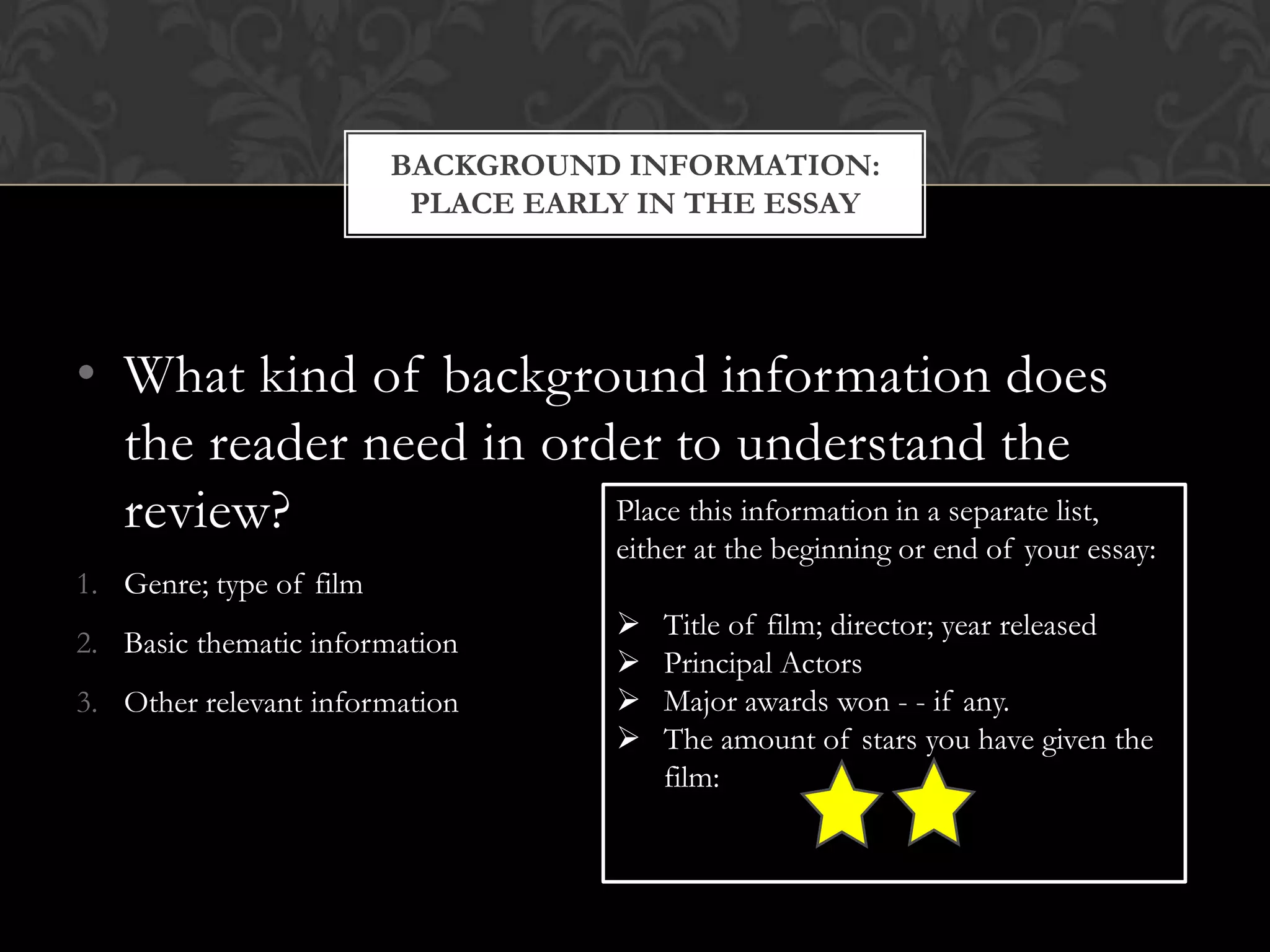 Persuasive writing about film revised | PPTX