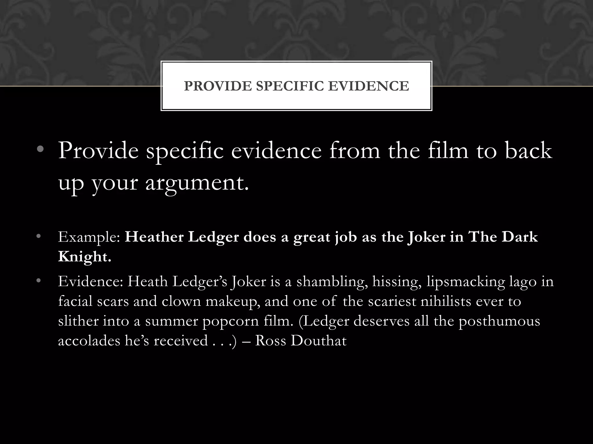 Persuasive writing about film revised | PPTX