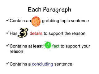 Persuasive Writing Checklist | PPT
