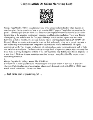 Persuasive Writing Checklist (3Rd Grade Standards-Align | PDF