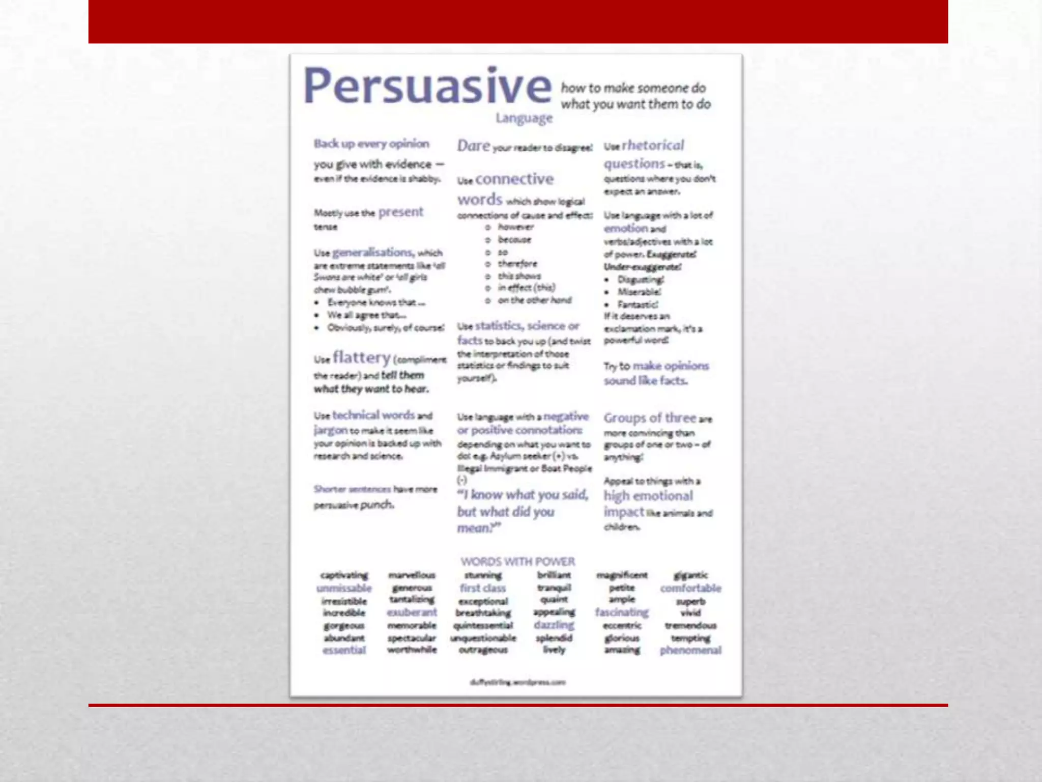 Intro to Persuasive Writing | PPTX