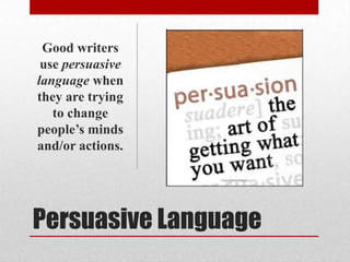 Intro to Persuasive Writing | PPTX