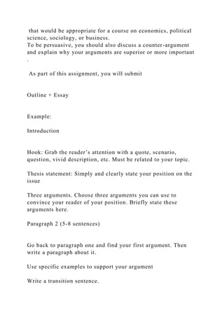 Persuasive Writing IntroThe final writing assignment is a .docx