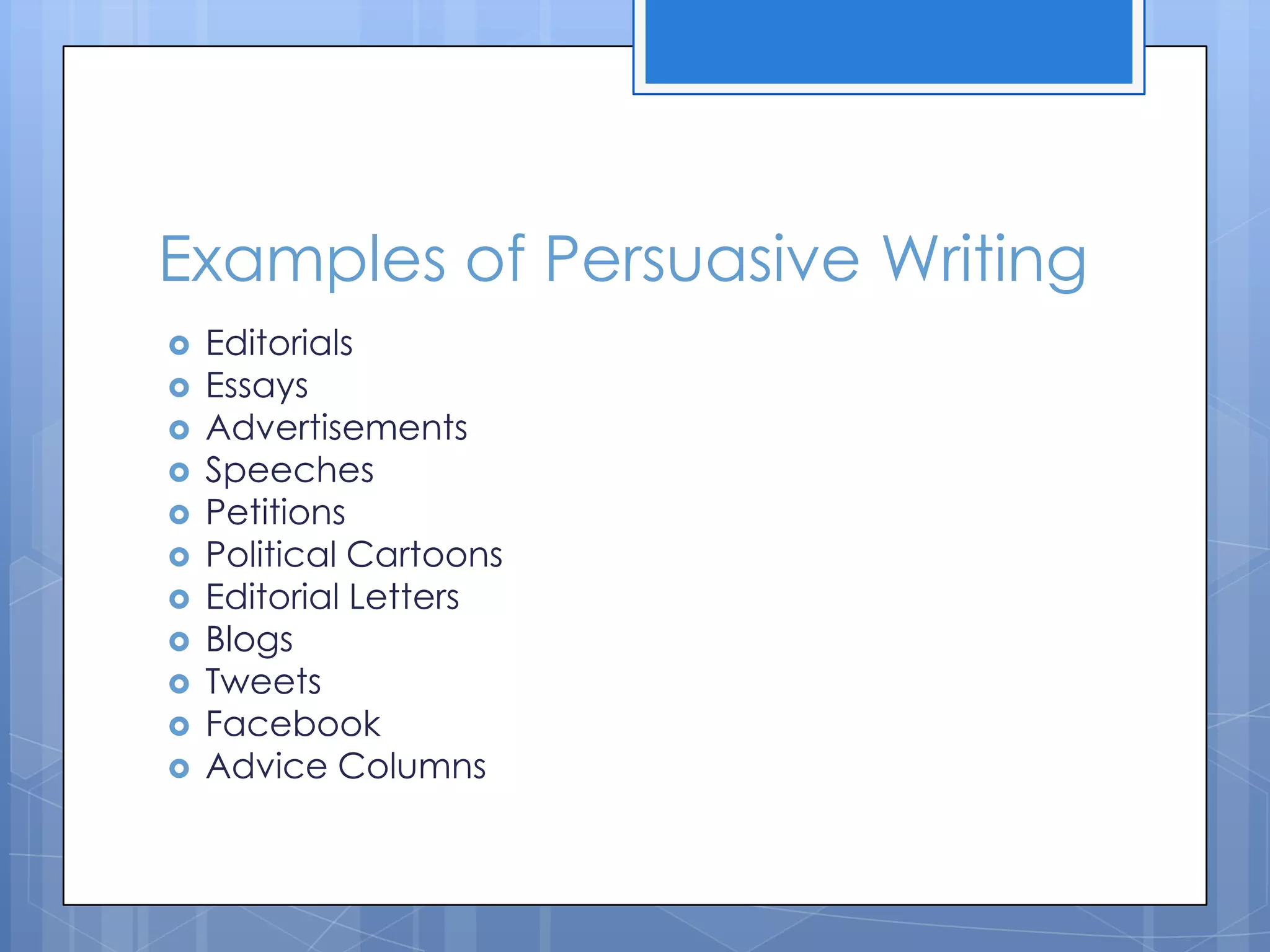 Persuasive Writing Lesson PowerPoint | PPTX