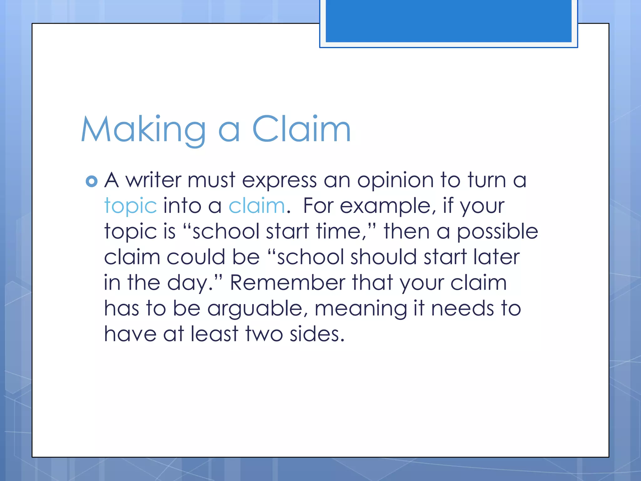 Persuasive Writing Lesson PowerPoint | PPTX