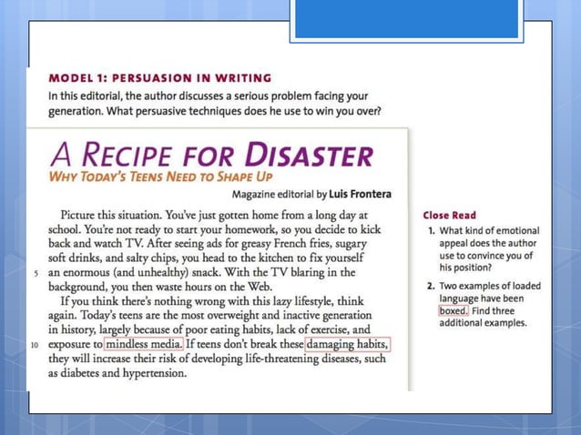 Persuasive Writing Lesson PowerPoint | PPTX | Educational Assessment ...