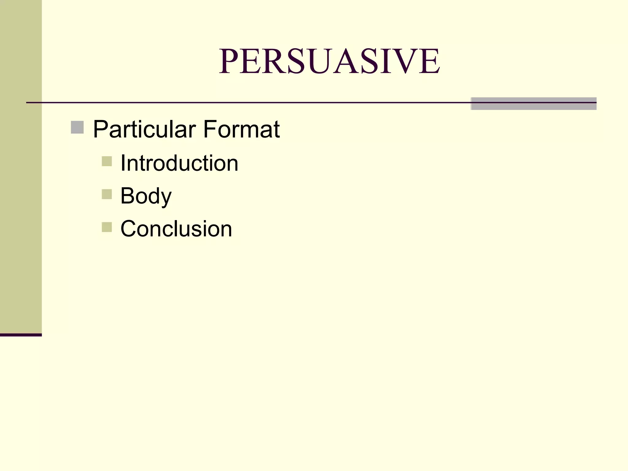 Persuasive writing powerpoint | PPT