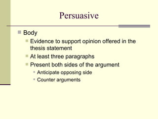 Persuasive writing powerpoint | PPT