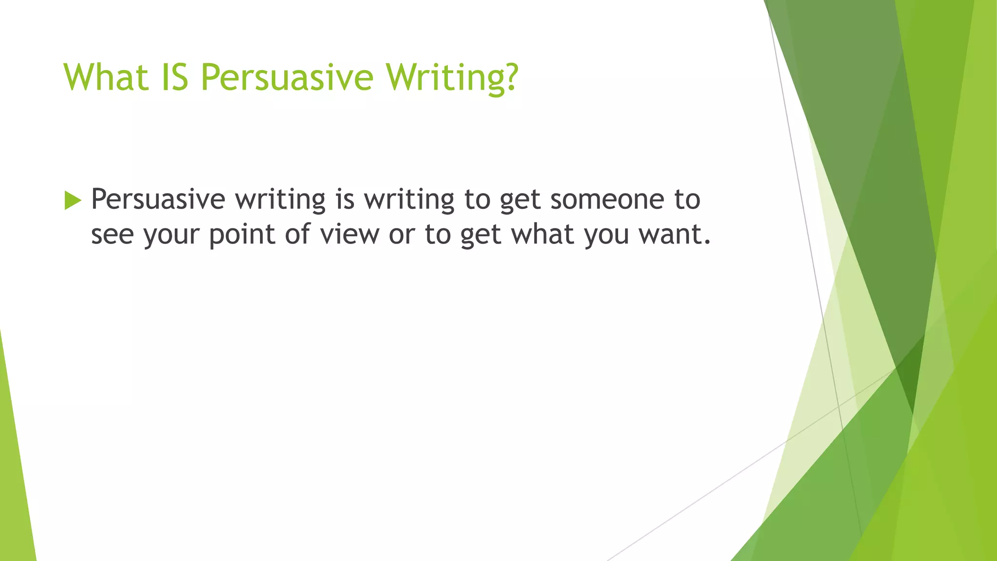 Persuasive Writing Powerpoint | PPTX | Homework and Study | Education