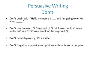 Persuasive_Writing presentation.ppt