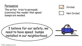 Welcome to How to Teach Your Kids to Write a Persuasive Paragraph | PPT