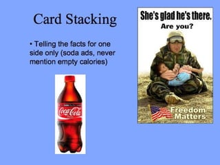 Persuasive Propaganda techniques | PPT