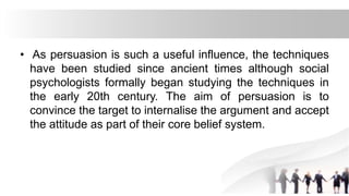 Persuation in Social Psychology | PPTX