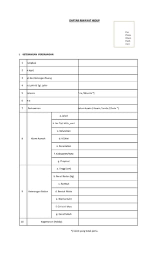 Persyaratan ijin belajar | DOCX