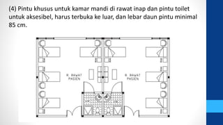 Persyaratan teknis sarana rumah sakit | PPTX