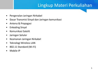 Pert-1-Pengenalan-Jaringan-Nirkabel.pdf | Computer Networking | Computing