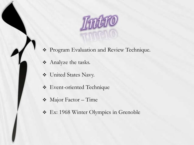Program Evaluation And Review Technique Pert Pptx