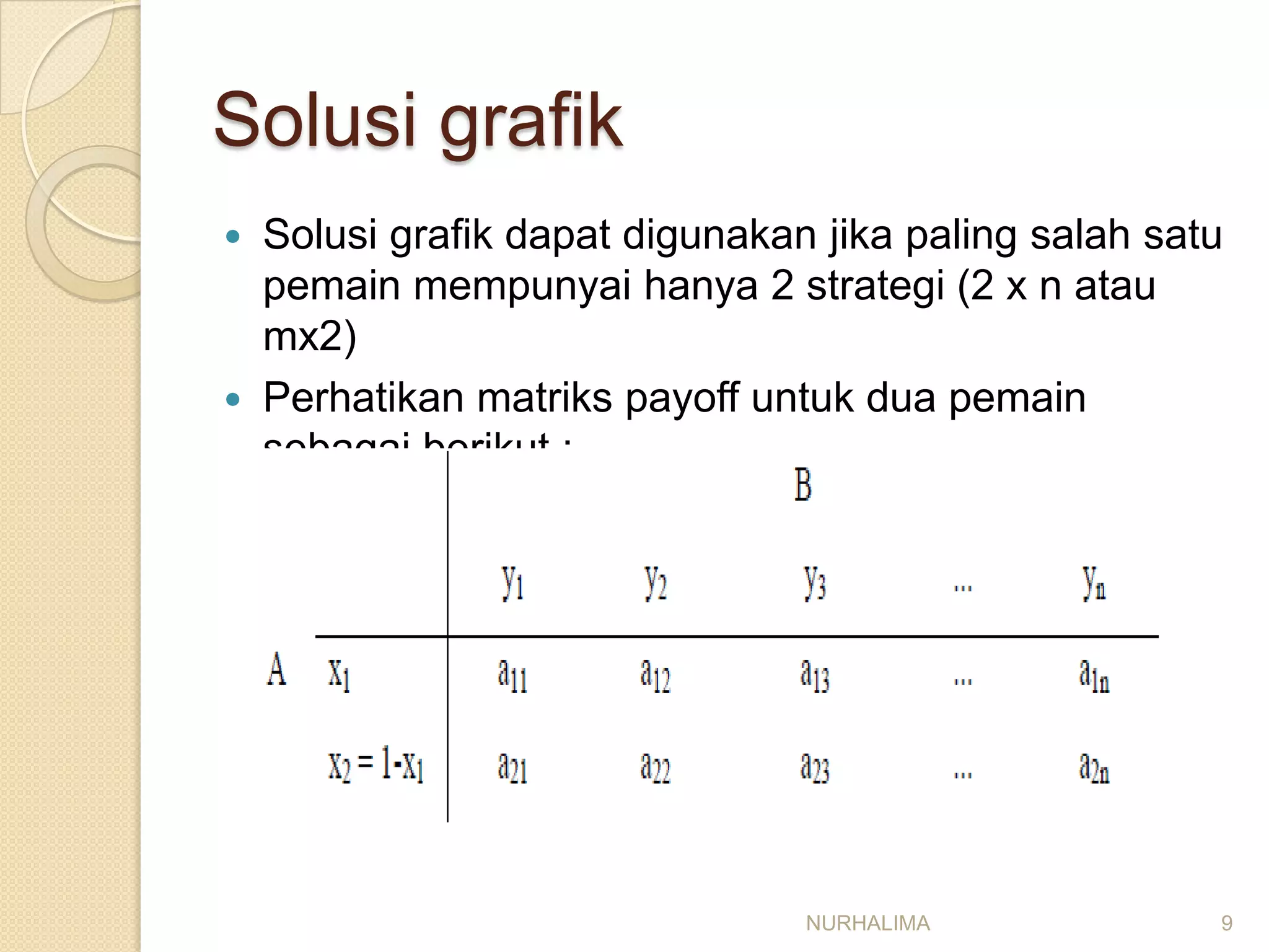 Pert.12 teori permainan | PPTX