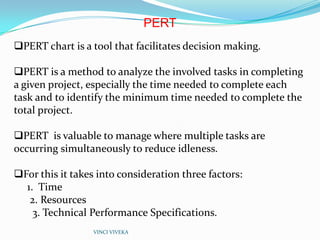 Pert- program evaluation and review technique | PPTX