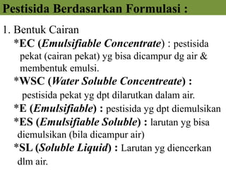 Panduan Klasifikasi Pestisida Pertanian Berdasarkan Sifat-sifatnya | PPTX