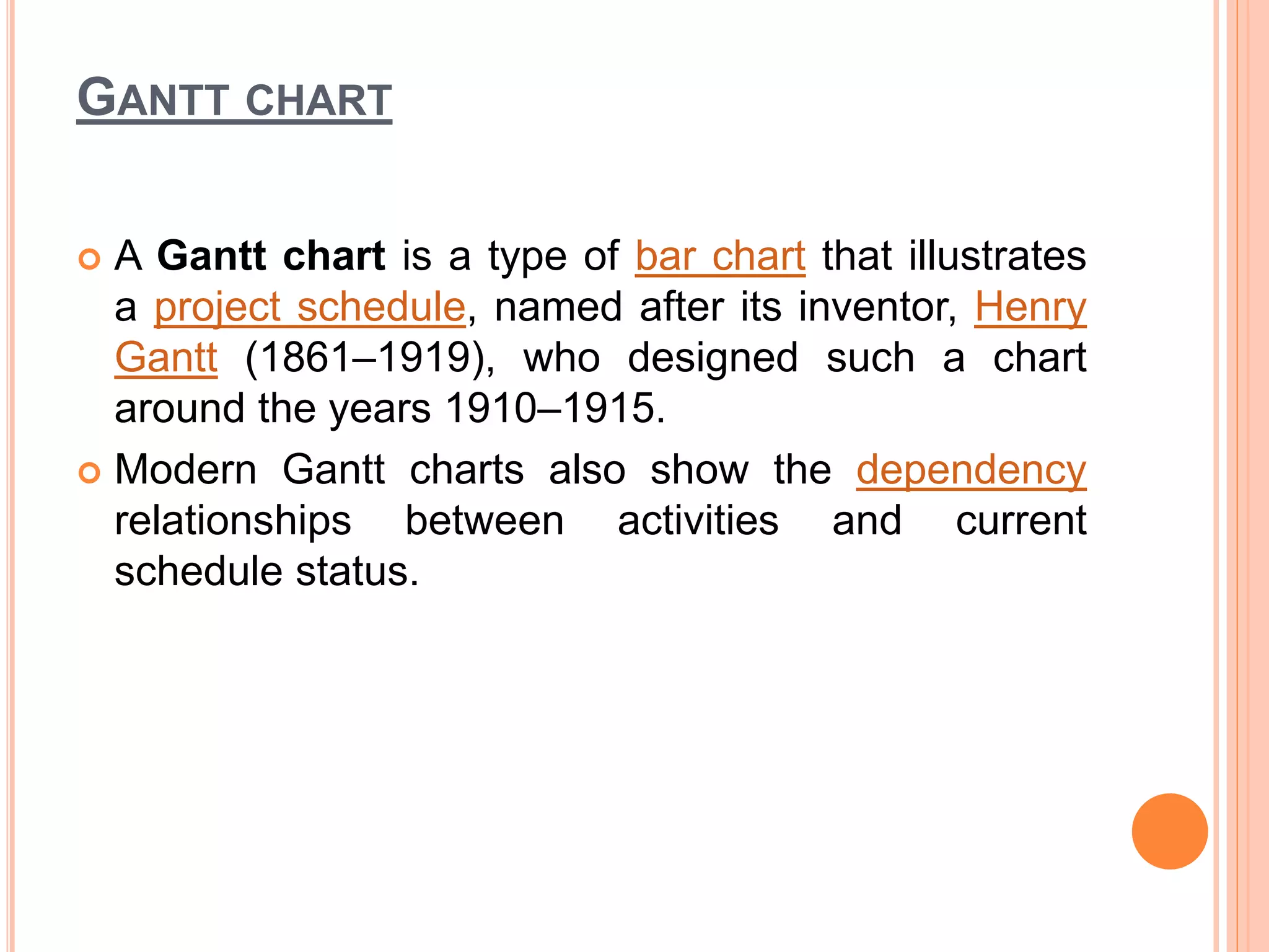 Programme evaluation and review technique &Gantt Chart | PPTX
