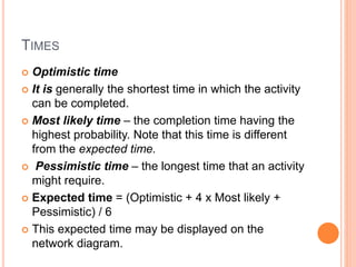 Programme evaluation and review technique &Gantt Chart | PPTX
