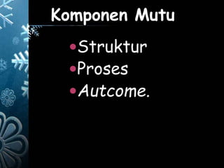 KONSEP MUTU PELAYANAN KESEHATAN | PPT