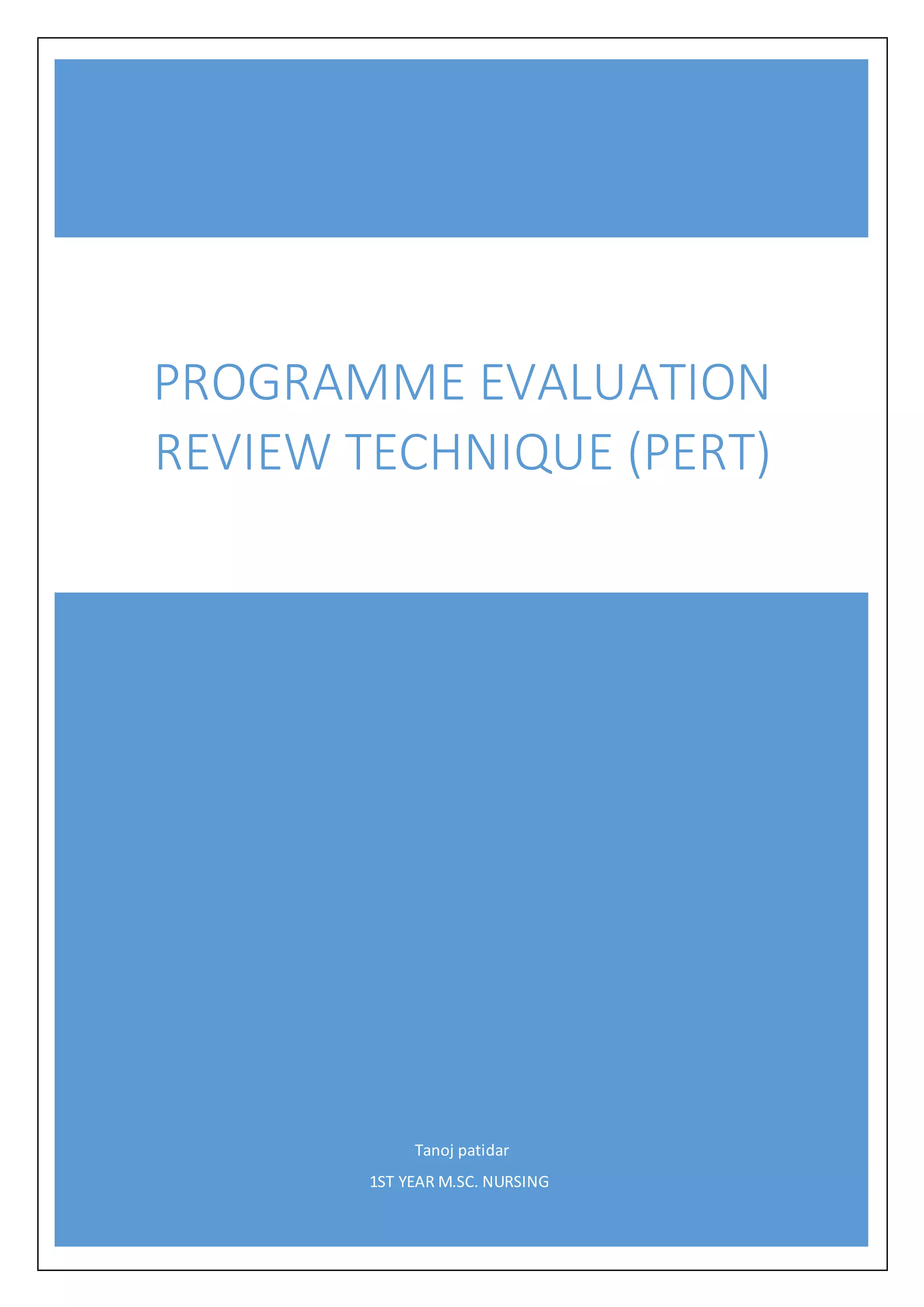 PERT (Program evaluation review technique) | DOCX