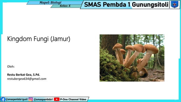 Pert. 1 Karakteristik Fungi (Jamur).pptx