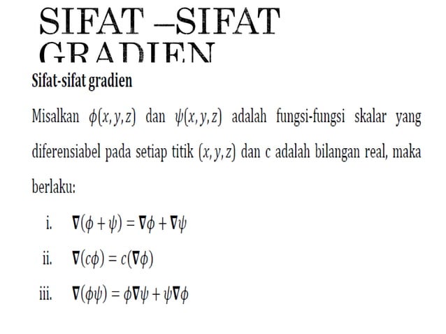 Pert. 4 (gradien, Divergensi, dan Curl.pptx