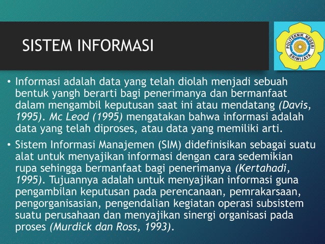ANALISIS DAN PERANCANGAN SISTEM INFORMASI | PPT