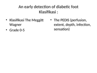 Diabetic foot ulcer by Dr. Ns Siti Anisah | PPT