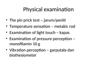 Diabetic foot ulcer by Dr. Ns Siti Anisah | PPT