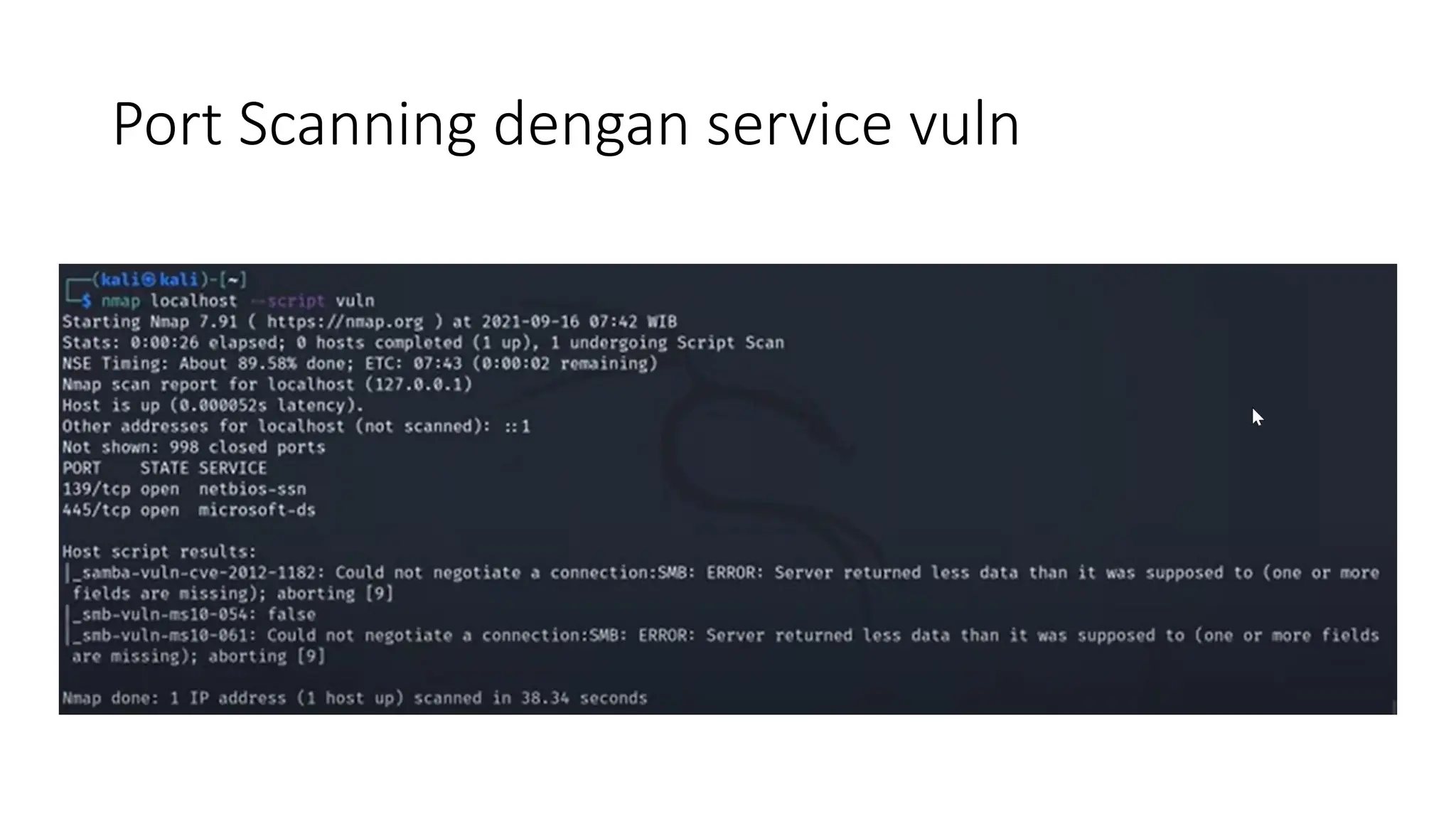 Melakukan Port Scanning dengan Kali Linux | PPTX