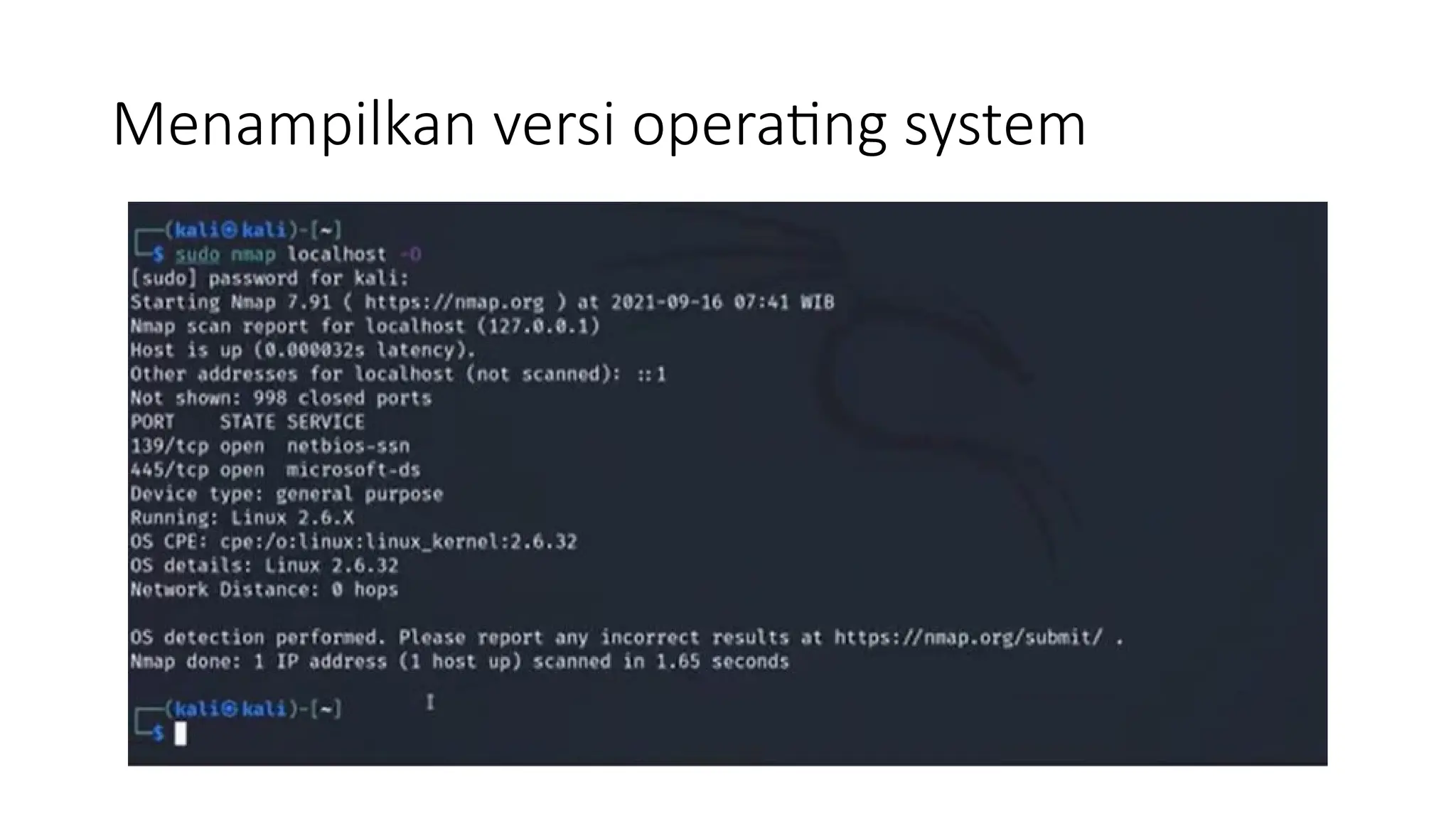 Melakukan Port Scanning dengan Kali Linux | PPTX