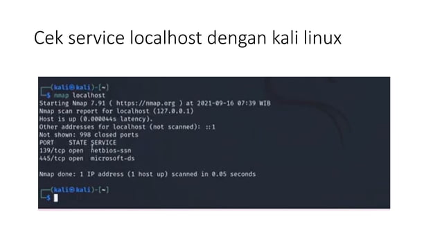 Melakukan Port Scanning dengan Kali Linux | PPTX