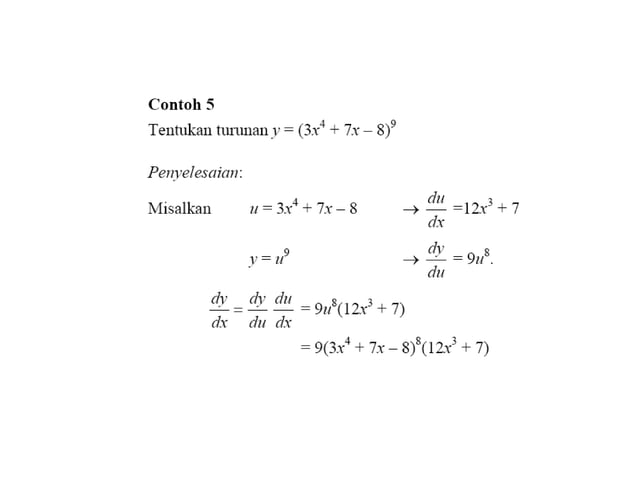 MATERI ATURAN RANTAI UNTUK KALKULUS LANJUT | PPTX