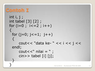 Pert.3 array | PPT