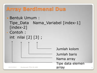 Pert.3 array | PPT | Free Download